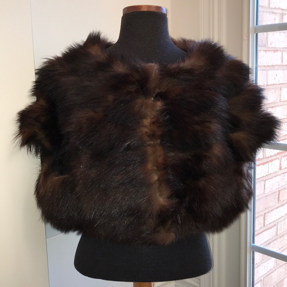 Vintage Sable Bolero Jacket - Gem